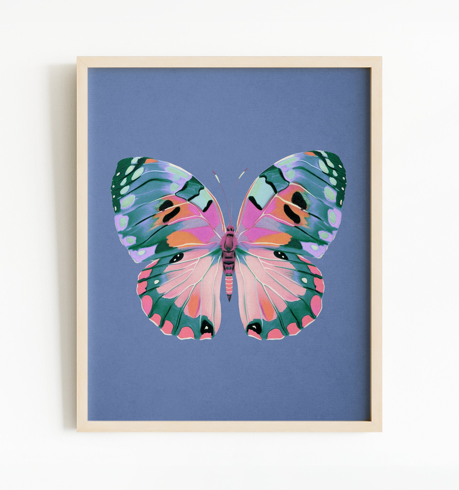 Painted Butterfly Vertical Art Prints – The Crown Prints