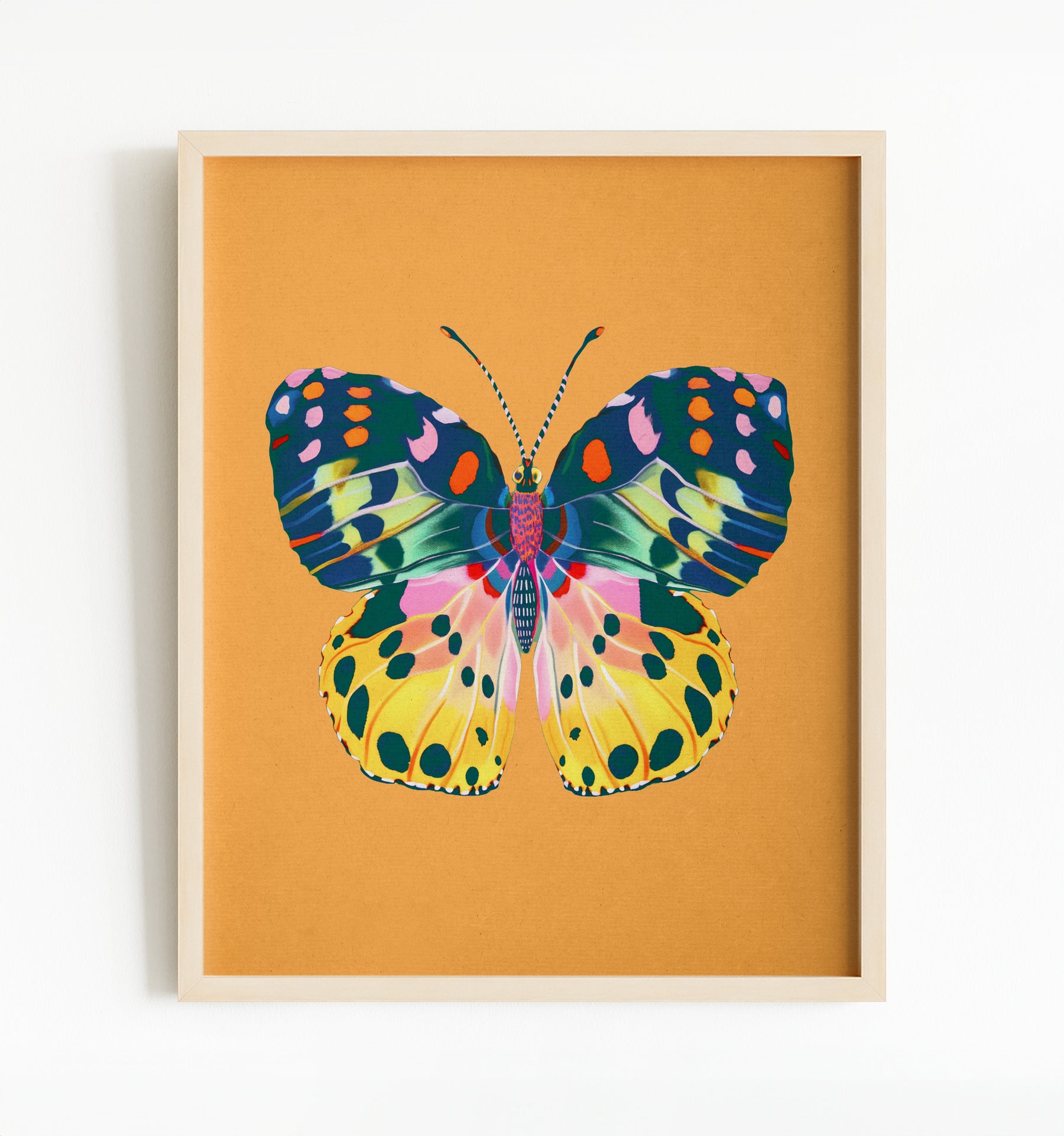 Painted Butterfly Vertical Art Prints – The Crown Prints