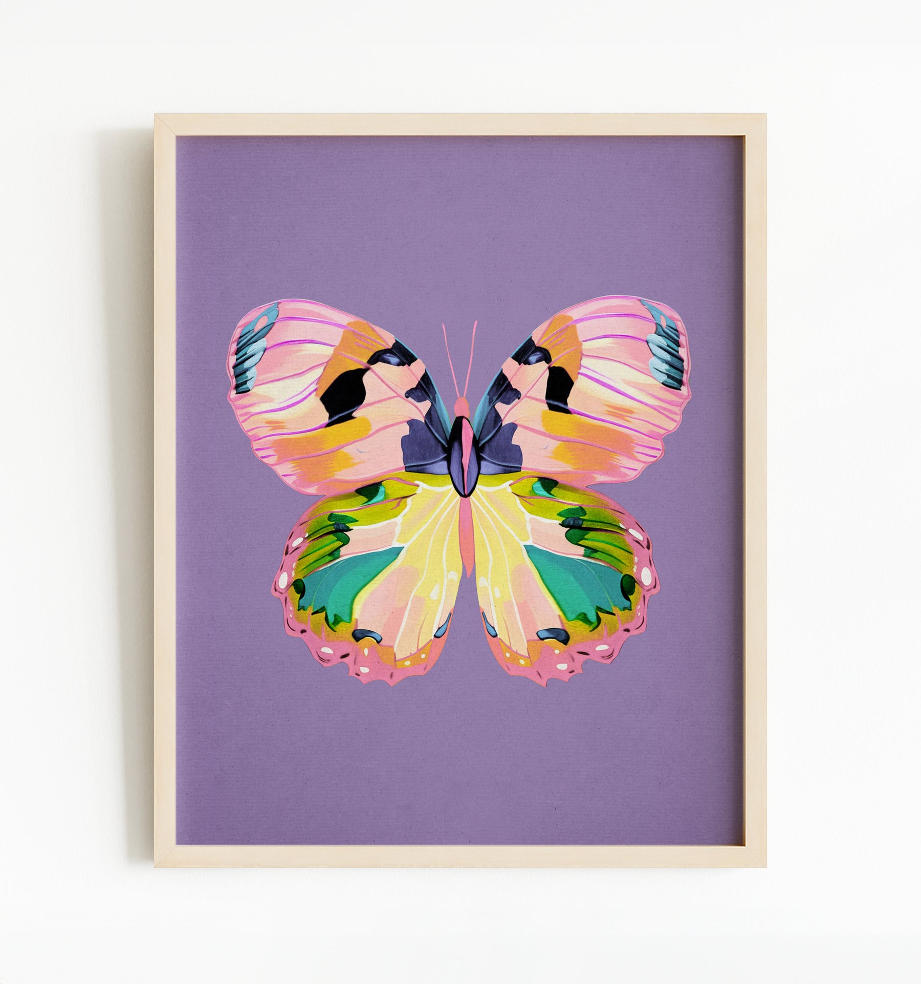 Painted Butterfly Vertical Art Prints – The Crown Prints