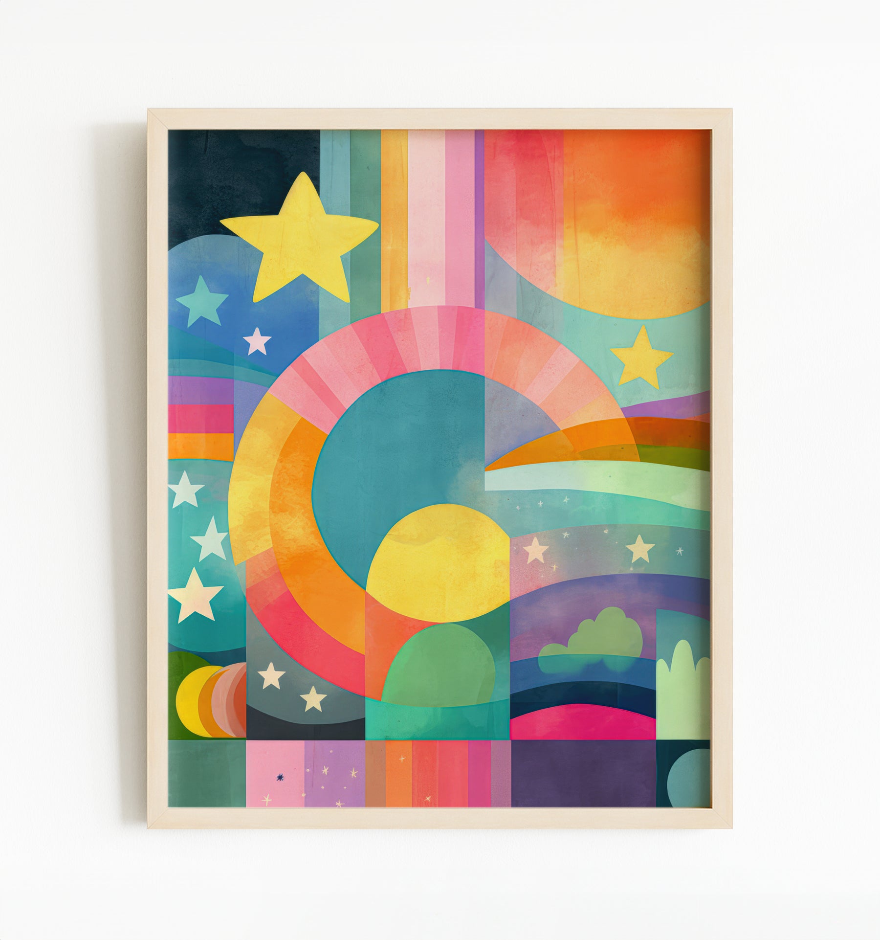 Rainbow Abstract No. 4 - The Crown Prints