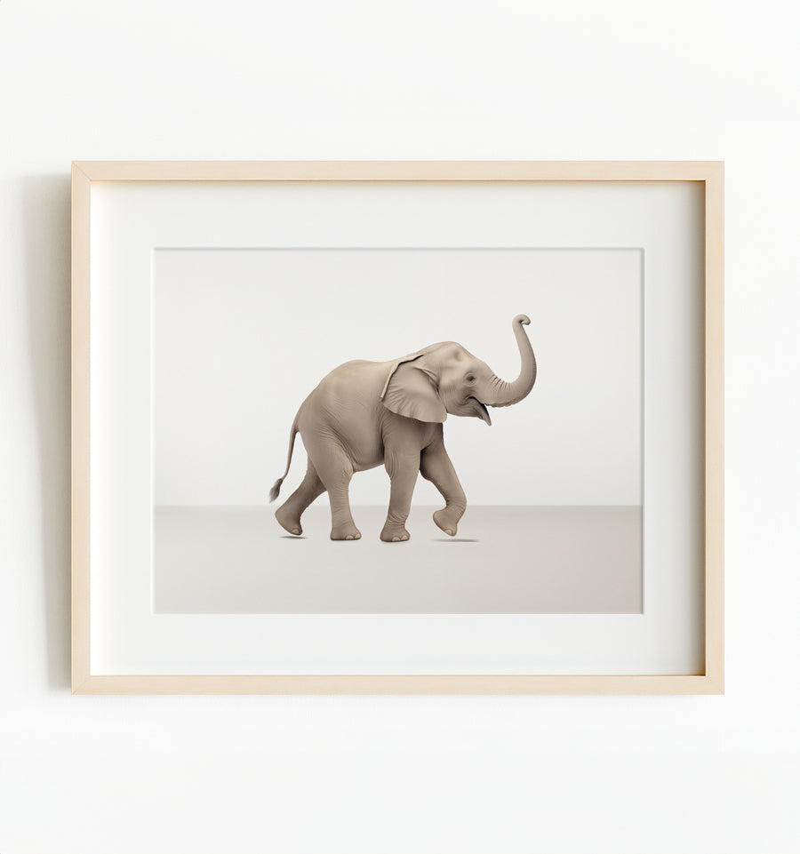 Studio Elephant Art Print - The Crown Prints