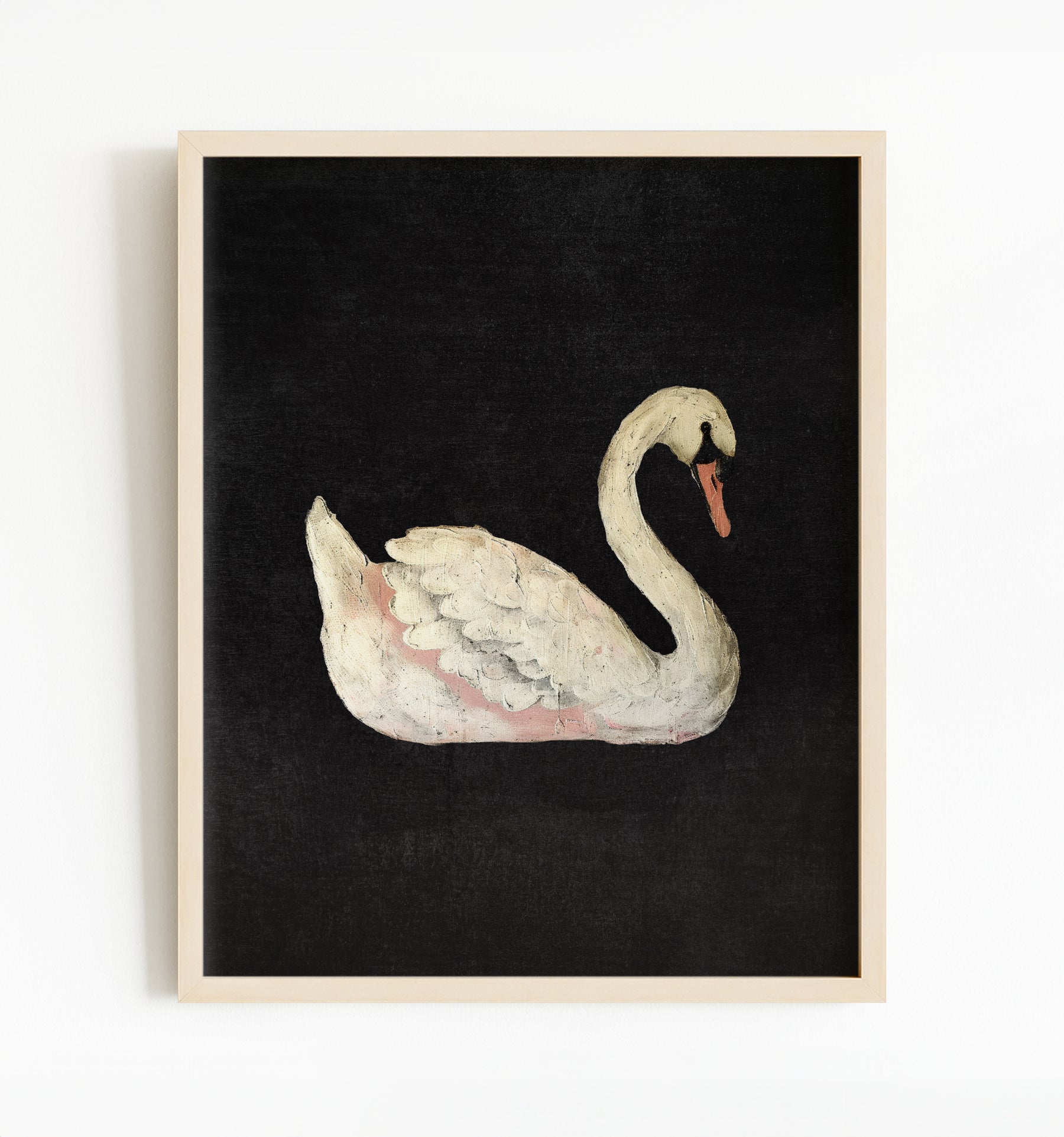 Swan Art Prints – Girls Room & Nursery Wall Decor – The Crown Prints