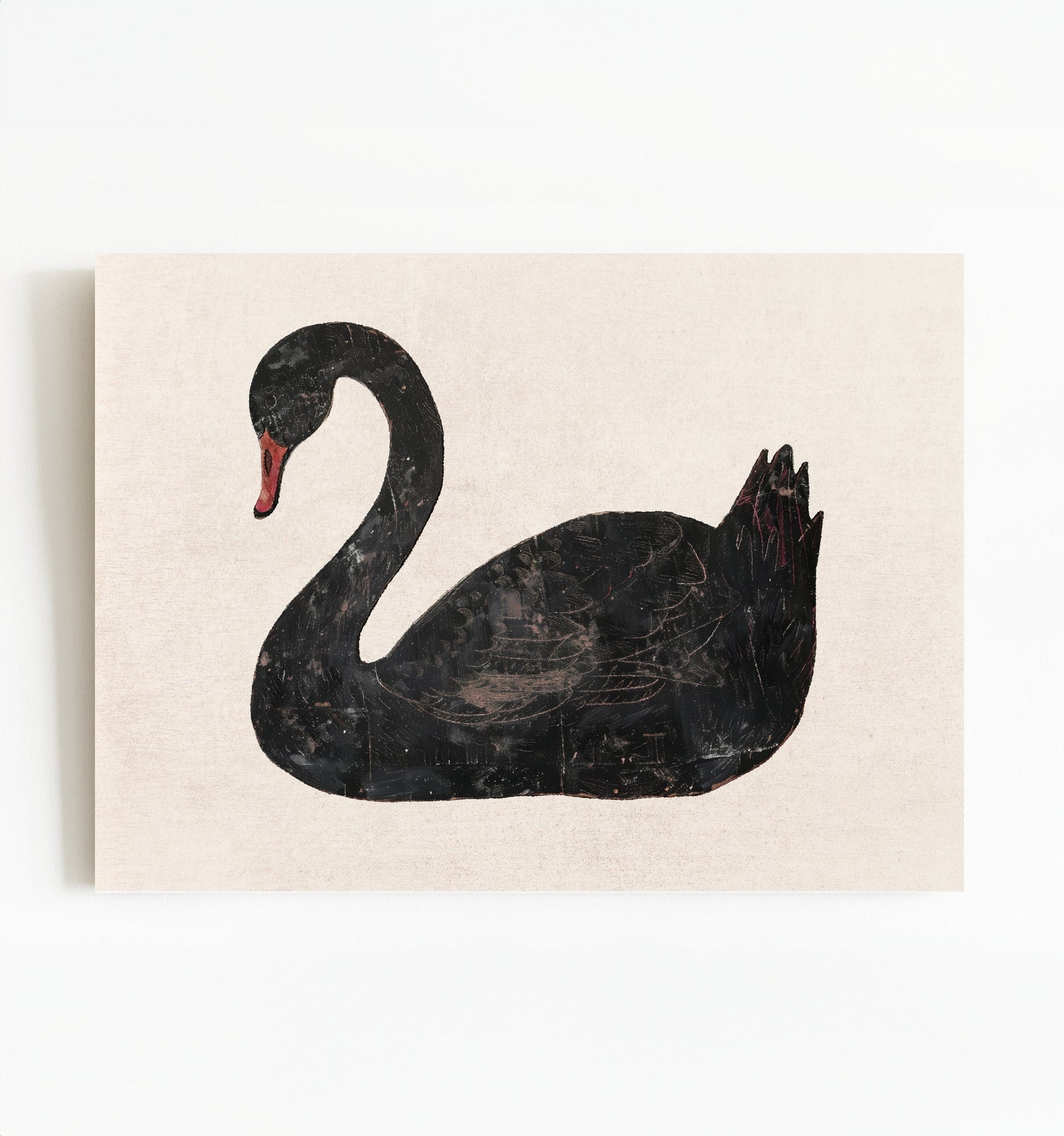 Swan Art Prints – Girls Room & Nursery Wall Decor – The Crown Prints
