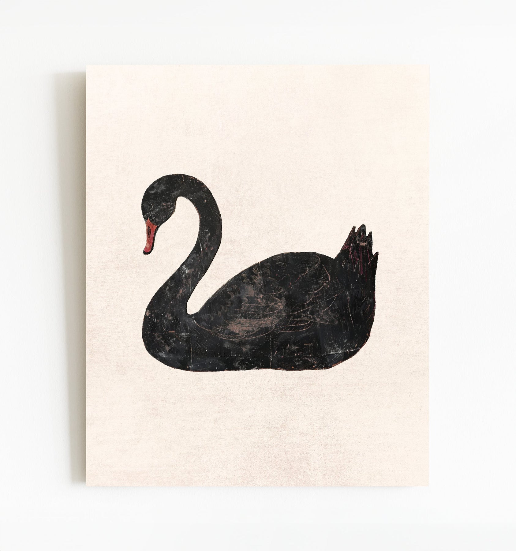 Swan Art Prints – Girls Room & Nursery Wall Decor – The Crown Prints