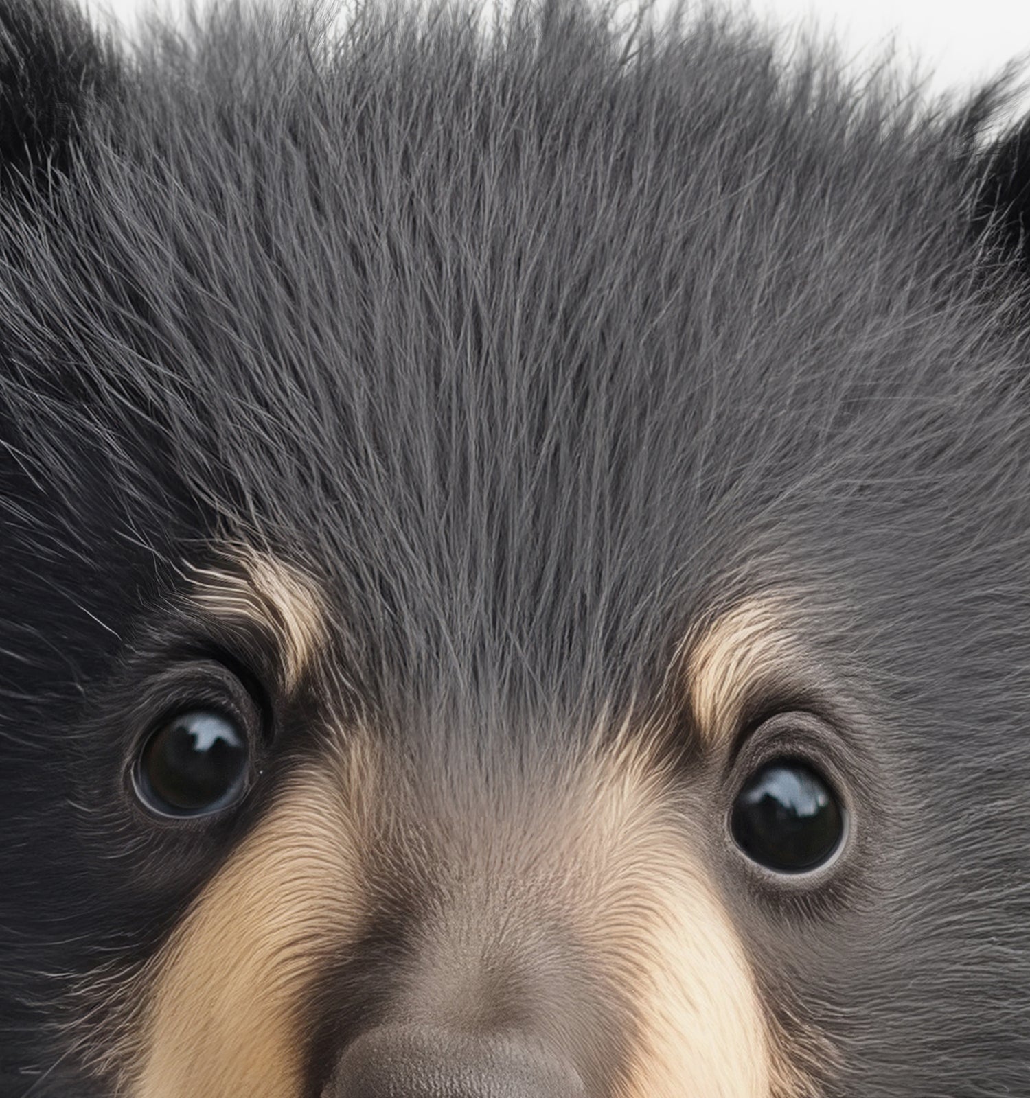 Baby Black Bear – Baby Animal Nursery Poster – The Crown Prints