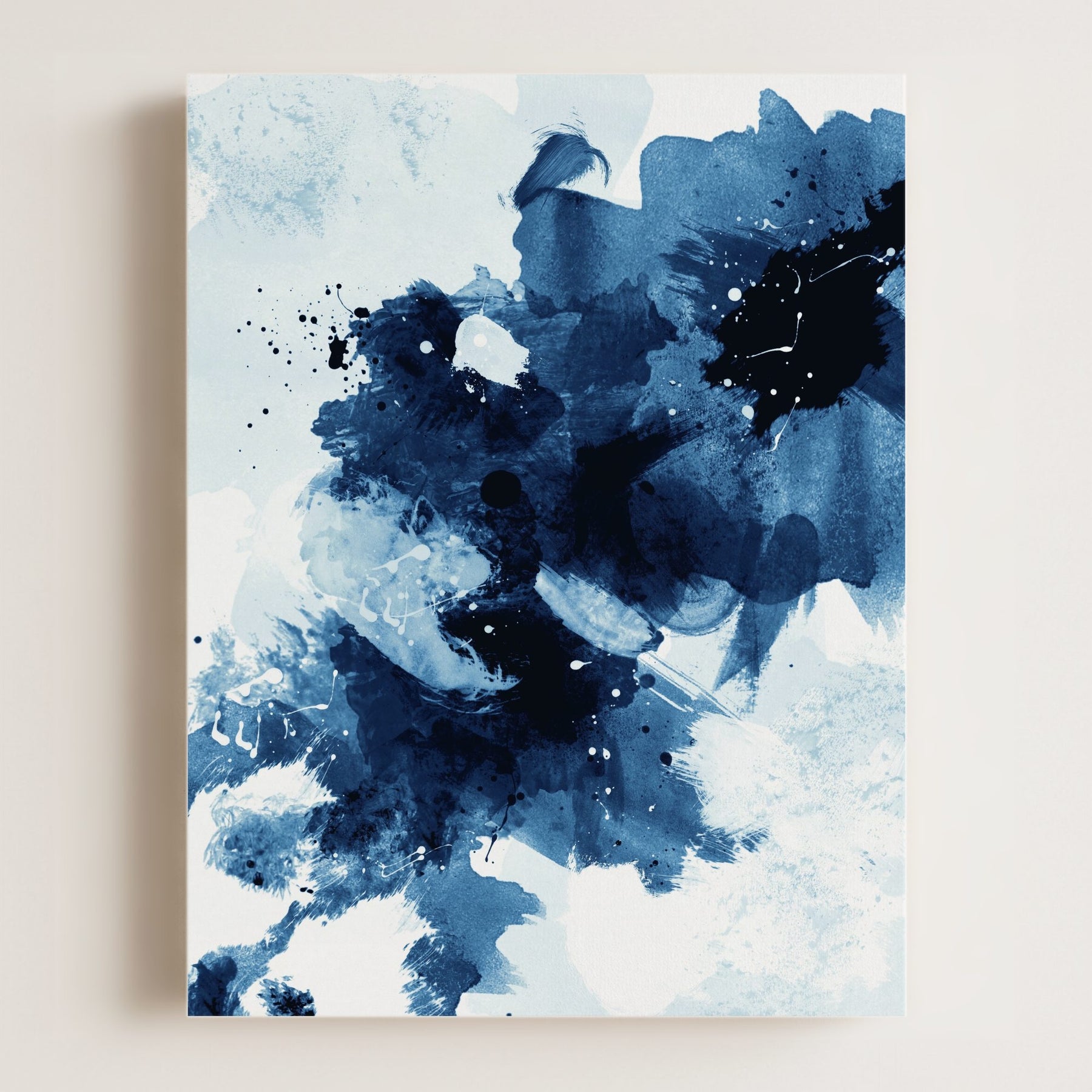 Indigo Abstract No. 1 Art Print – Blue Home Wall Decor – The Crown Prints