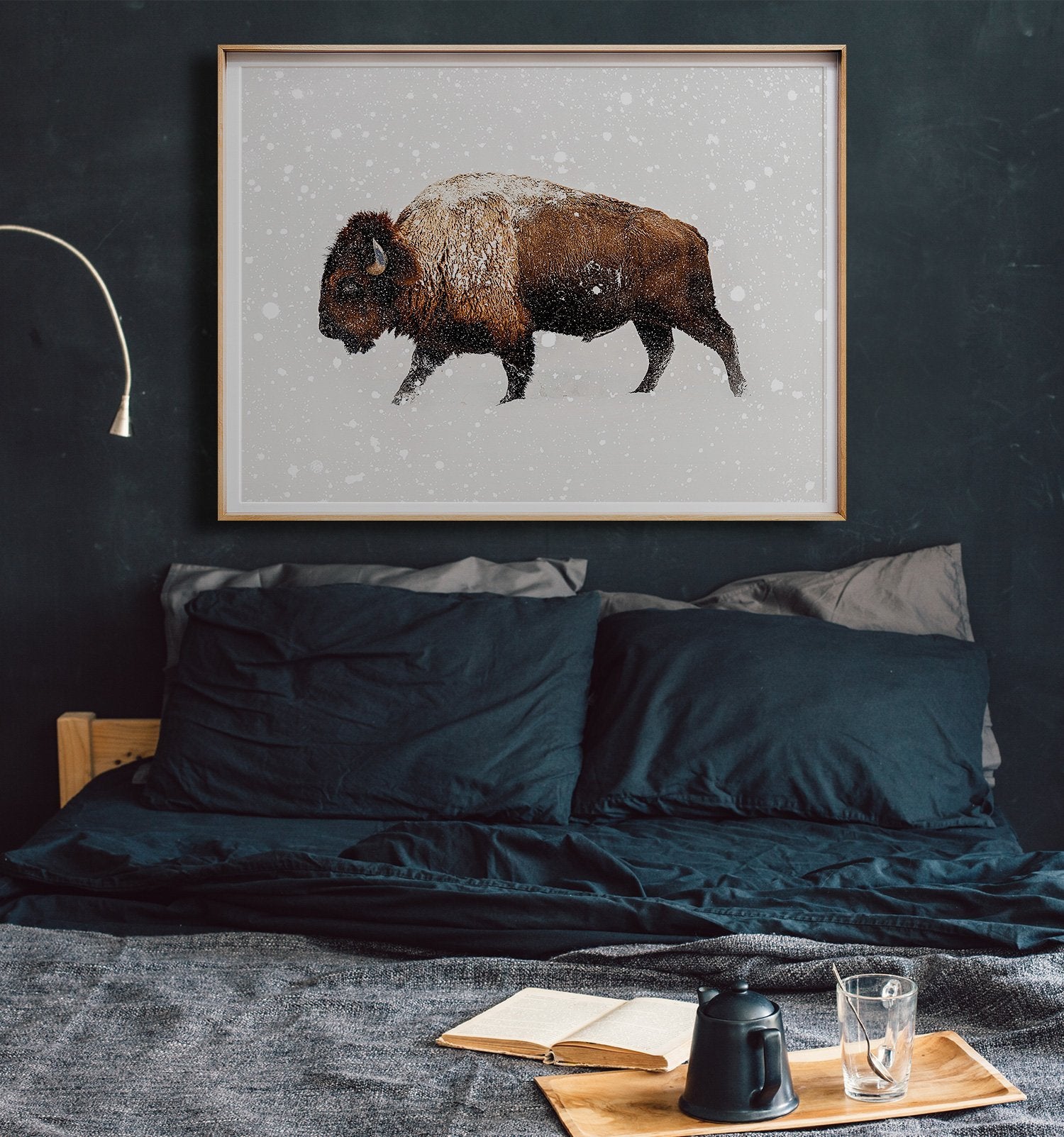 Buffalo in Snow - The Crown Prints